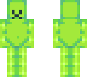 Cute Creeper Body Base | Minecraft Skin