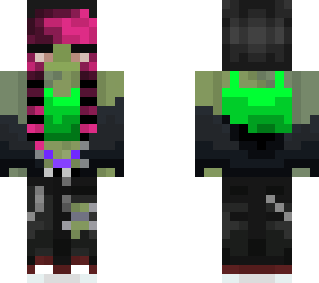 Envy Scene Zombie Girl | Minecraft Skin