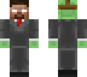 Slime With Herobrine Mask | Minecraft Skin