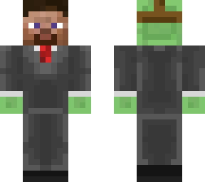 Slime With Steve Mask | Minecraft Skin