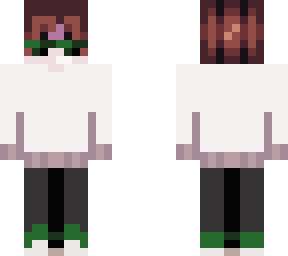 the dog is sitting in the chair | Minecraft Skin