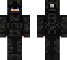 Black Multicam Kit - Spec Ops Operator - Var.2 | Minecraft Skin