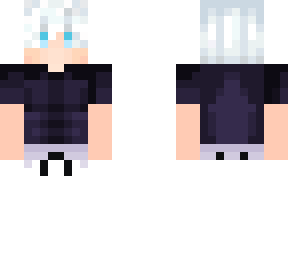 Gojo upper body | Minecraft Skin