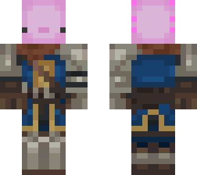 axolotl knight | Minecraft Skin