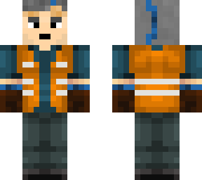 GrumpyToaster Construction Worker | Minecraft Skin