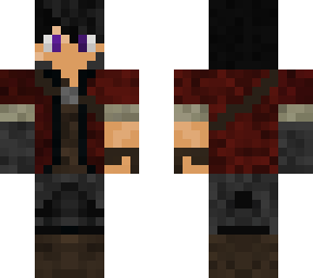 Igris with scared eye | Minecraft Skin
