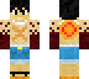 Luffy one piece | Minecraft Skin
