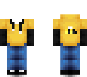 OB - Yellow & Black Bee Hoodie w/ Jeans | Minecraft Skin
