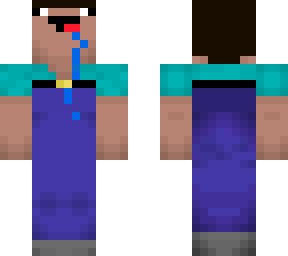 Two headed noob [other head on bottom of head] | Minecraft Skin