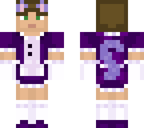 Alex suit to maid | Minecraft Skin