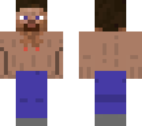 shirtless buff steve | Minecraft Skin