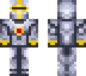 Terrarian Silver Armour | Minecraft Skin