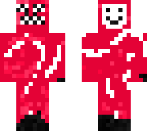 Demen with white dots and scary face | Minecraft Skin