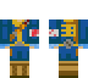 Fallout: Fort Texas Vault 38 Jumpsuit Template! | Minecraft Skin