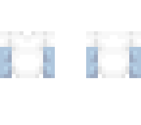 OB - White Top w/ Light Blue Sleeves | Minecraft Skin