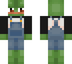 Pepe the Frog with Overalls | Minecraft Skin