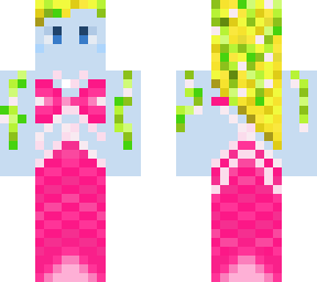 Sirenna the pink mermaid | Minecraft Skin