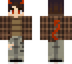 Brown flannel | Minecraft Skin