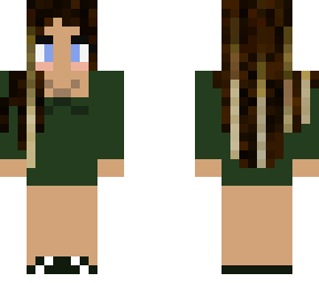 Brunette Girl w/ Highlights | Minecraft Skin