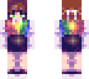 neon girl | Minecraft Skins