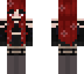 red hair goth | Minecraft Skin