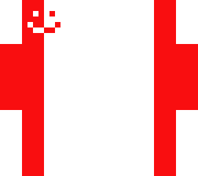 Red and white half and half | Minecraft Skin