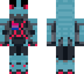 Synth furry blue and pink #2 | Minecraft Skin