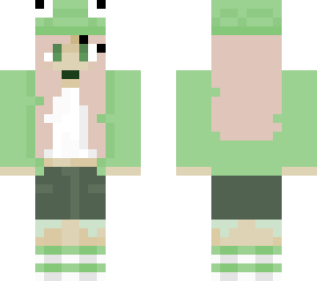 Cute Frog Girl | Minecraft Skin