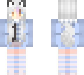 Arctic Fox Human Hybrid | Minecraft Skin