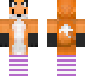 Fox in thigh highs lavender | Minecraft Skin