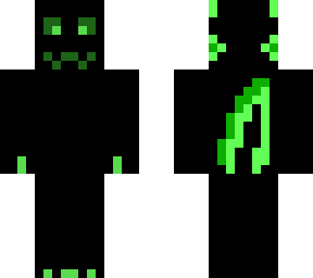 Neon green axolotl | Minecraft Skin