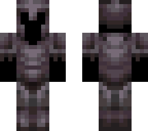 netherite black template | Minecraft Skin