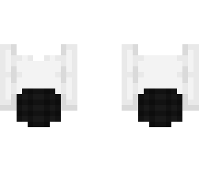 OB - Long White Cropped Top w/ Plaid Skirt | Minecraft Skin