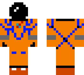 Orange Nasa Astronaut Suit. | Minecraft Skin