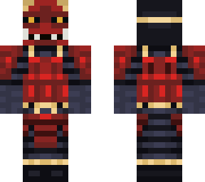 Red Oni Samurai | Minecraft Skin