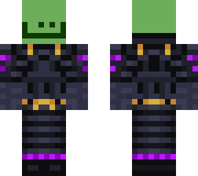 Slime warrior dark mask off | Minecraft Skin