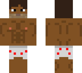 Shirtless black guy | Minecraft Skin