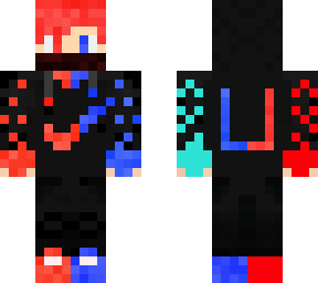 Hunter's red and blue skin | Minecraft Skin