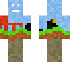 Minecraft but the overworld has nether terrain.? | Minecraft Skin