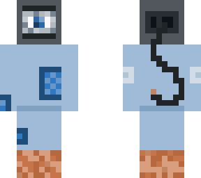 Weirdcore Dreamcore TV head | Minecraft Skin