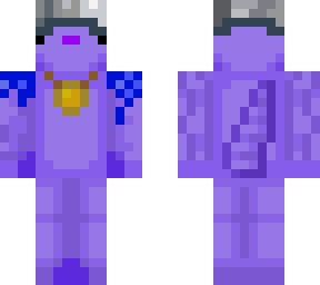 Blue Axolotl with bucket | Minecraft Skin