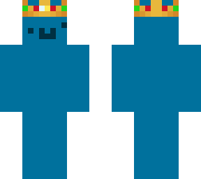 blue Blob with a pretty crown | Minecraft Skin