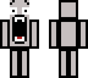Cube man scared stiff | Minecraft Skin