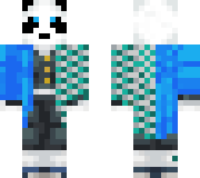 Demon slayer panda | Minecraft Skin