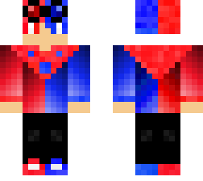Hunter's red and blue skin | Minecraft Skin