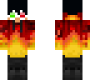 cdarkplays flame theme skin fixed | Minecraft Skin
