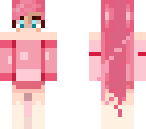 Cute pink girl | Minecraft Skin
