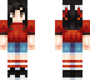 red ribbon | Minecraft Skin