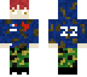 balenciaga mud polo, camo pants, rick owens ramones | Minecraft Skin