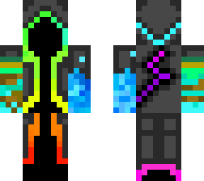 new rainbow hacker | Minecraft Skin
